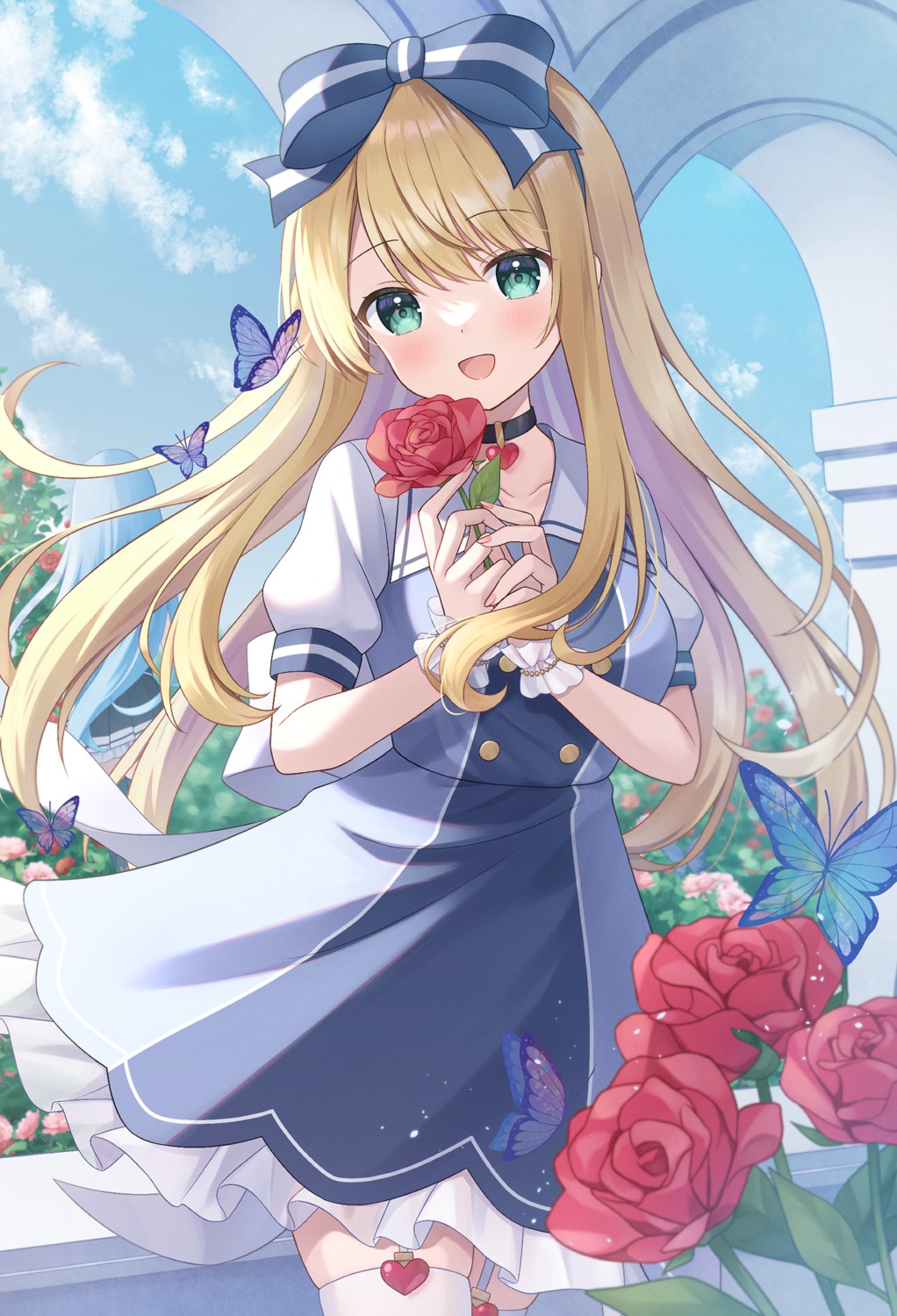 futaba kurumi emori miku project emu alice dress stockings thighhighs | #1072359 | yande.re